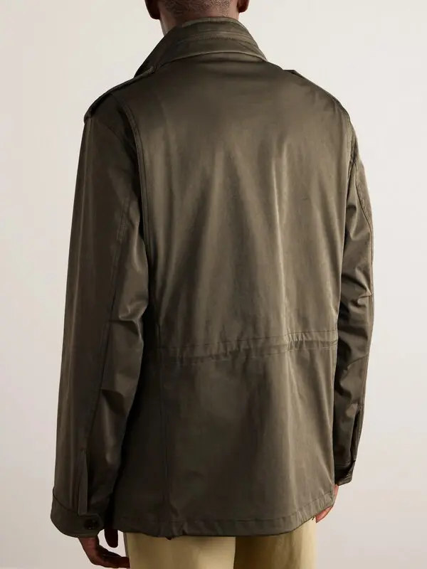 Dunhill Shell Field Jacket - Green | Editorialist