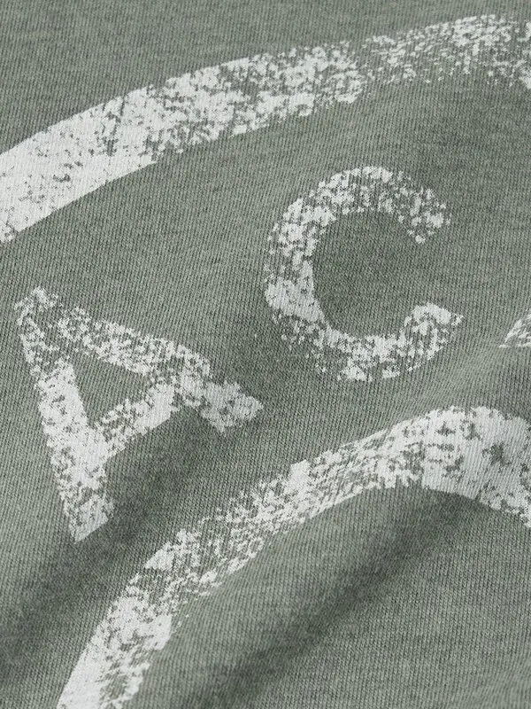 Acne Studios Exford Distressed Logo-print Cotton-blend Jersey T-shirt