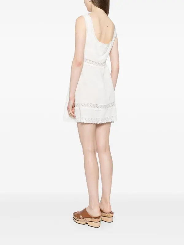 Rixo Ronan Mini Dress In Neutrals - 40% Off | Editorialist