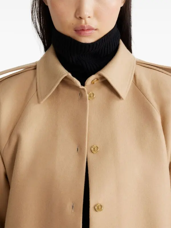 PATOU Mini Shirt Dress - Neutrals