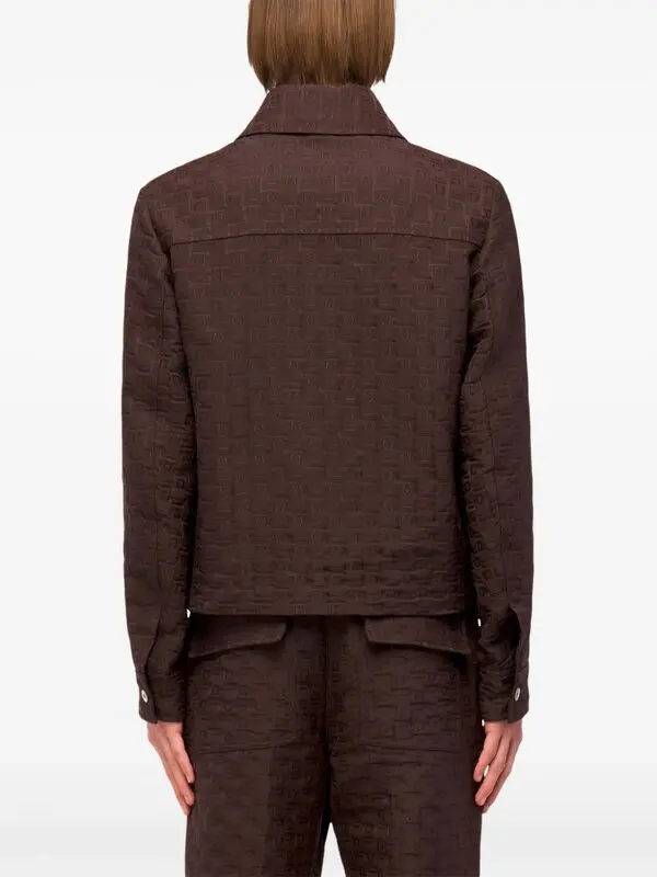 FERRAGAMO Monogram-pattern Jacket