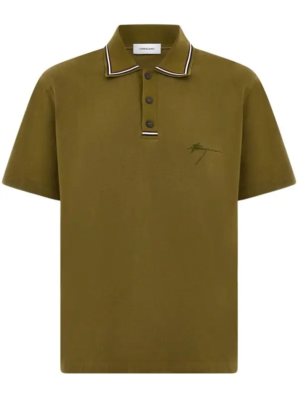 FERRAGAMO Short Sleeved Polo