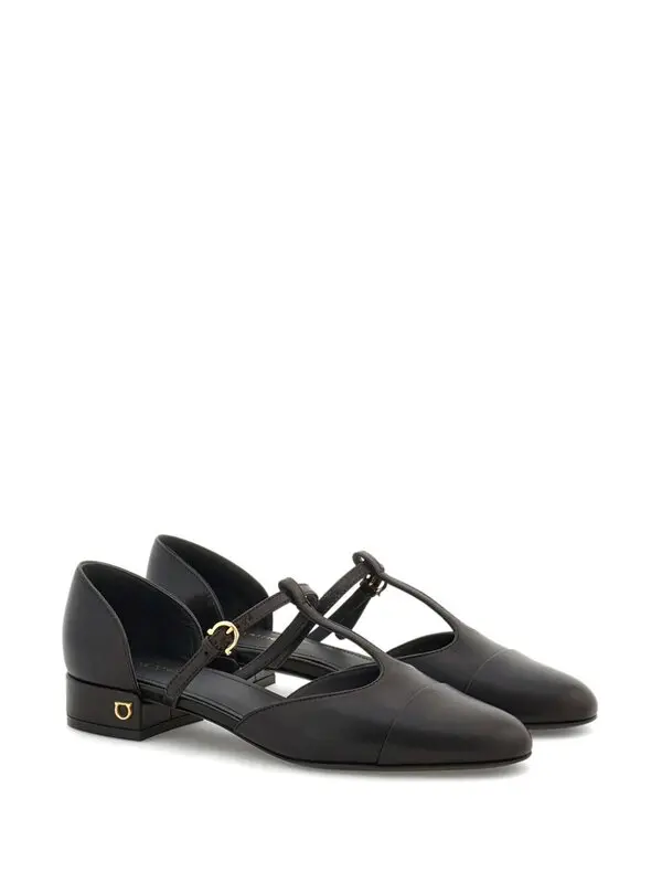 FERRAGAMO T-strap Ballet Pumps
