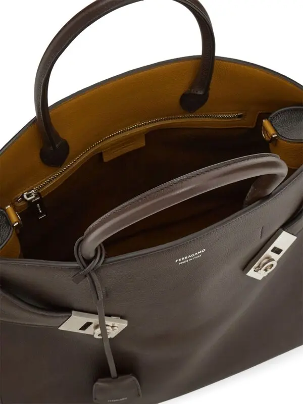 FERRAGAMO Hug Tote Bag - Brown