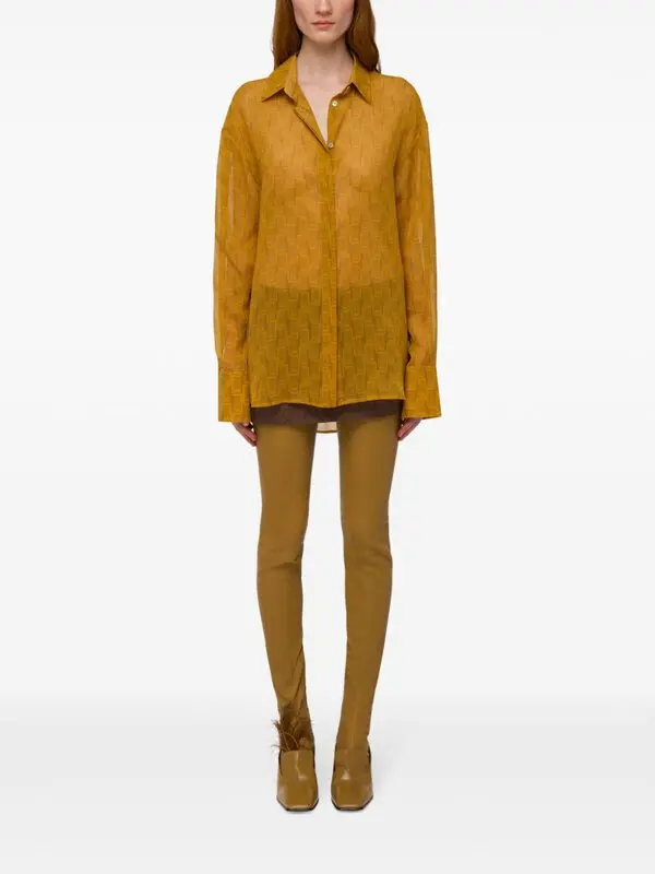 FERRAGAMO Gancini Shirt - Yellow