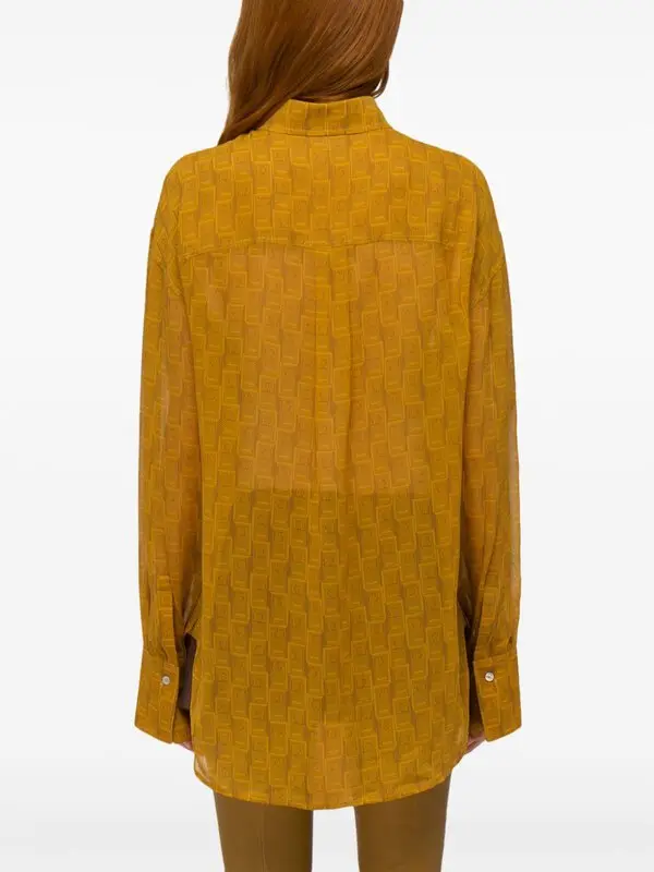 FERRAGAMO Gancini Shirt - Yellow