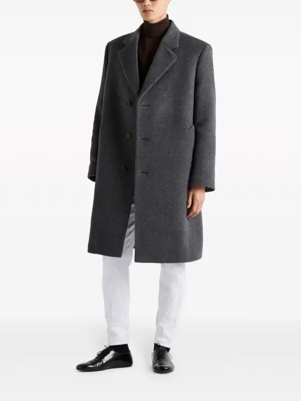 Prada Single-breasted Wool Coat
