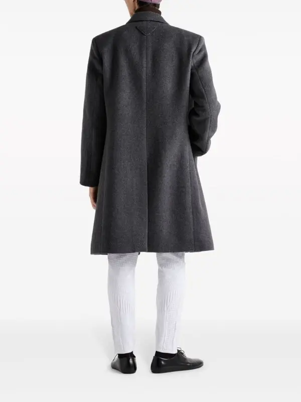 Prada Single-breasted Wool Coat