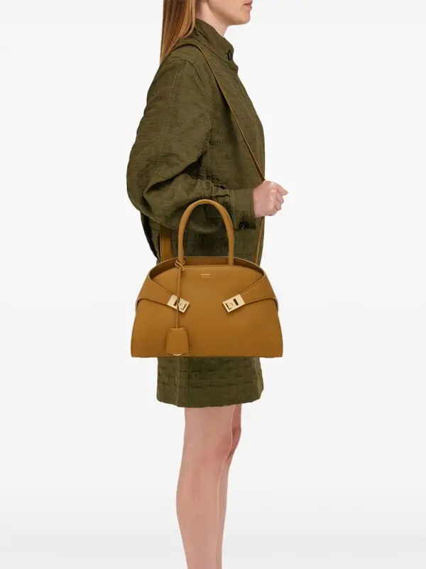 FERRAGAMO Small Hug Tote Bag - Brown