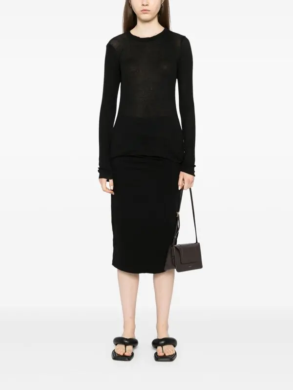 JAMES PERSE Long-sleeve Ribbed Sweater - Black