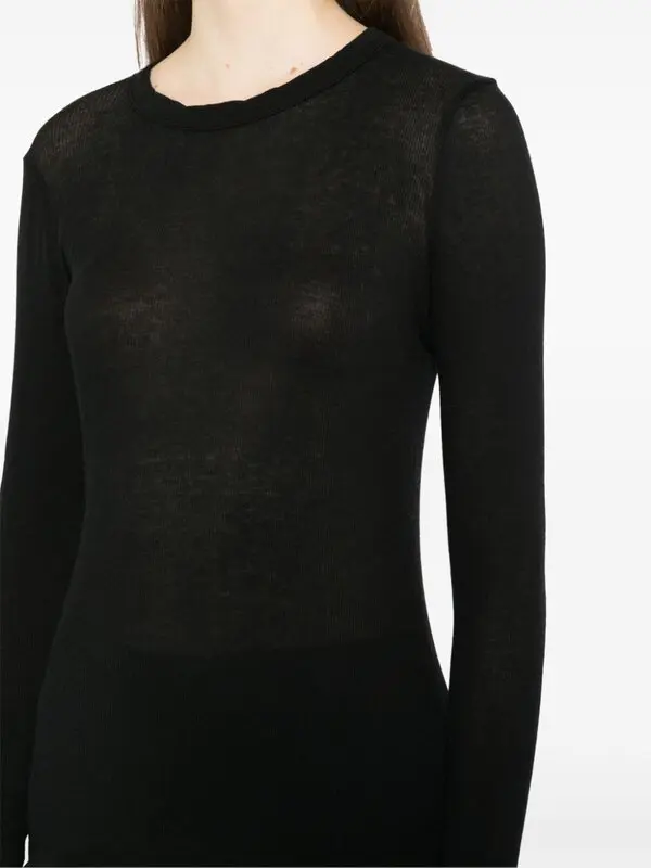 JAMES PERSE Long-sleeve Ribbed Sweater - Black