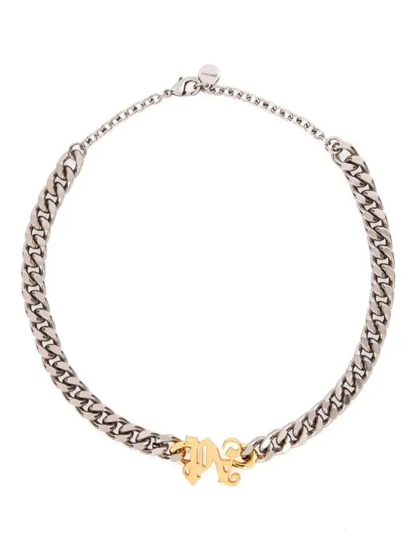 Palm Angels Monogram Chain Necklace - Silver