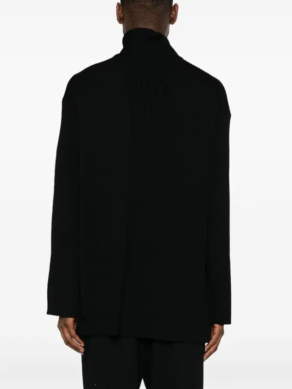 Yohji Yamamoto Ribbed Knit Sweater
