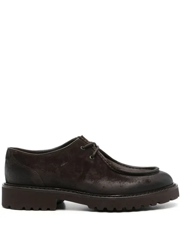 DOUCAL'S Distressed Derby Shoes