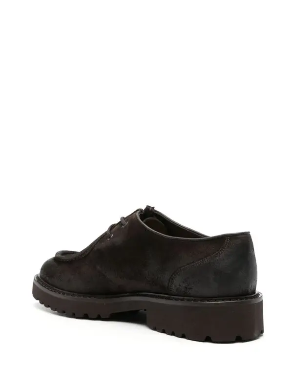 DOUCAL'S Distressed Derby Shoes - Tm23 Terre+f.do T.moro