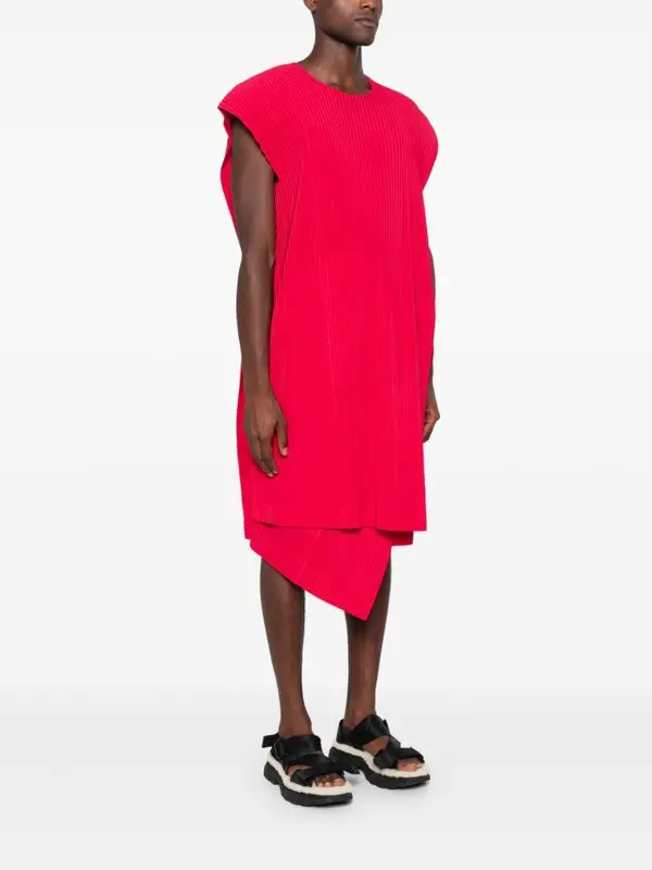 Issey Miyake Rectangle Plissé-effect T-shirt