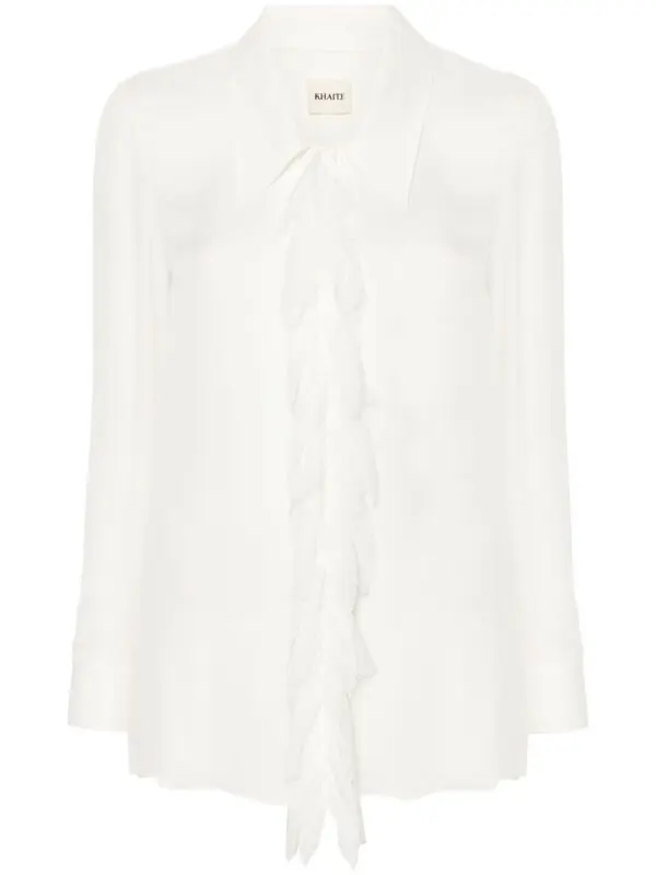 Khaite Luka Silk Georgette Shirt