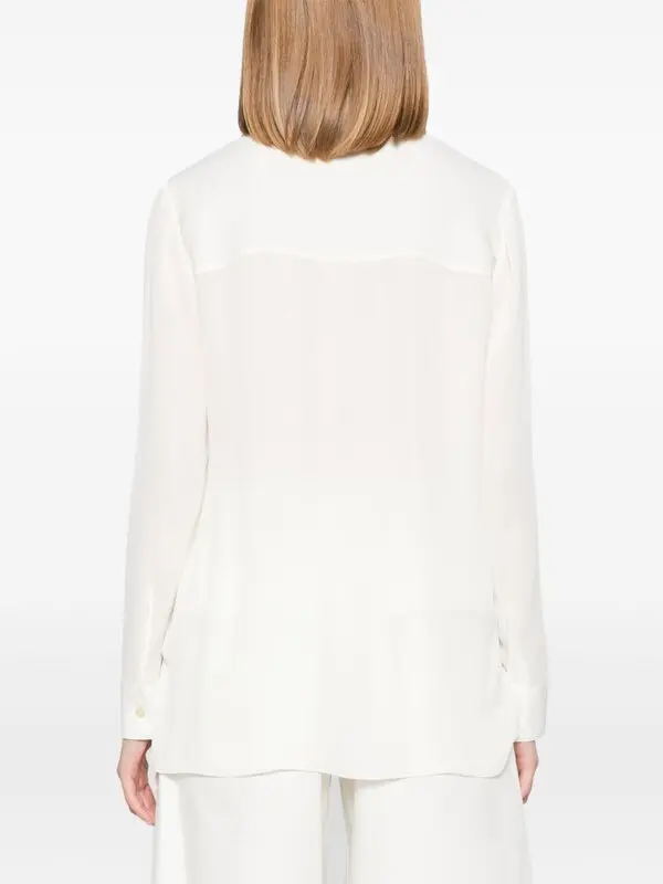 Khaite Luka Silk Georgette Shirt