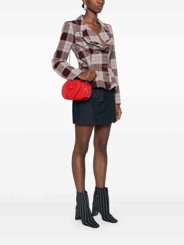 Vivienne Westwood Jonny Heart Flap Crossbody Bag - Red | Editorialist