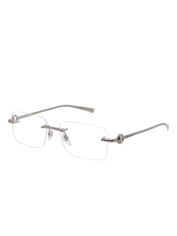 Gucci Logo-engraved Rimless Glasses