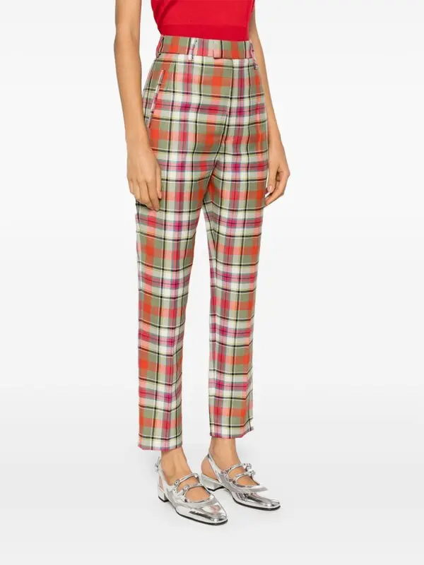 VIVIENNE WESTWOOD Checked Cigarette Trousers