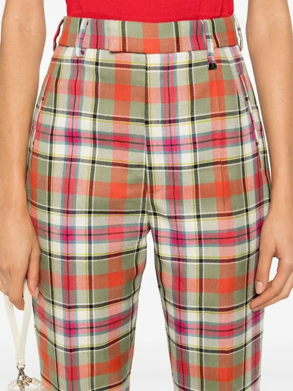 VIVIENNE WESTWOOD Checked Cigarette Trousers