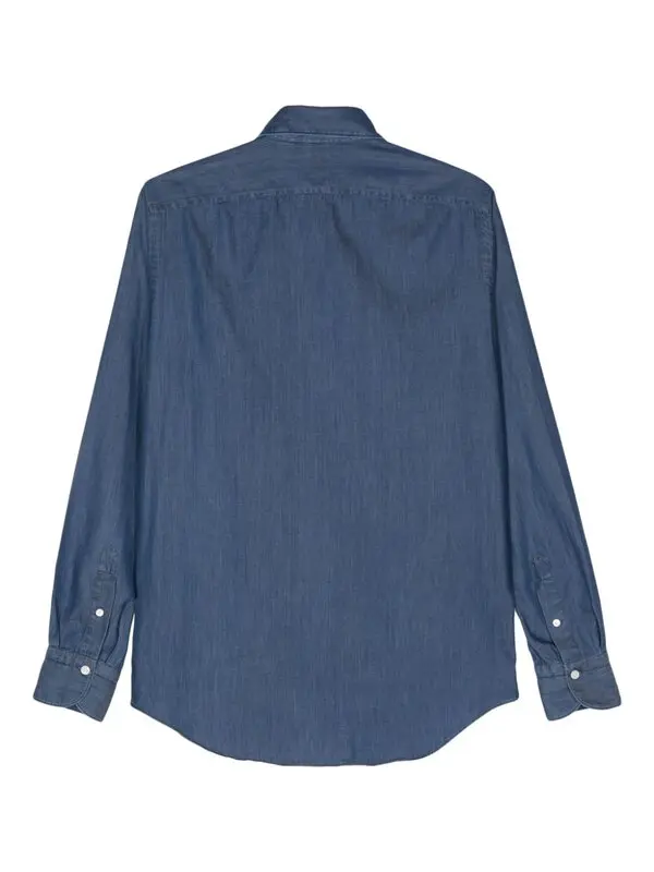 FINAMORE 1925 Denim Shirt - Blue