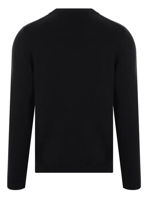 ROBERTO COLLINA Crew-neck Merino Jumper - Black