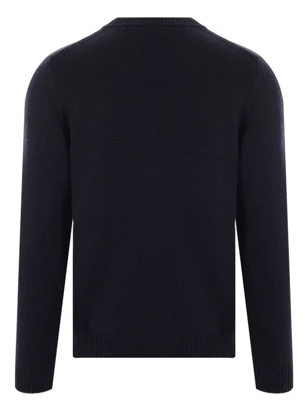 ROBERTO COLLINA Crew-neck Merino Jumper - Blue