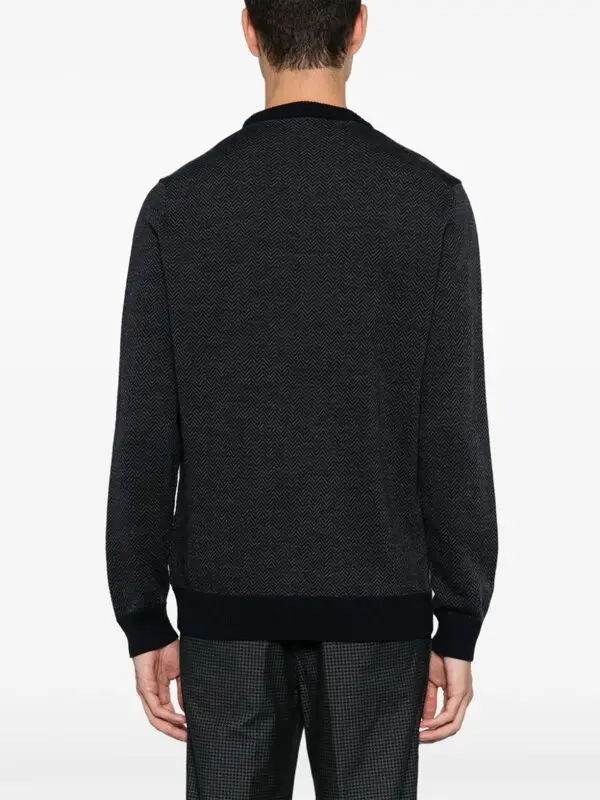 ZANONE Wool Crew-neck Sweater - Blue