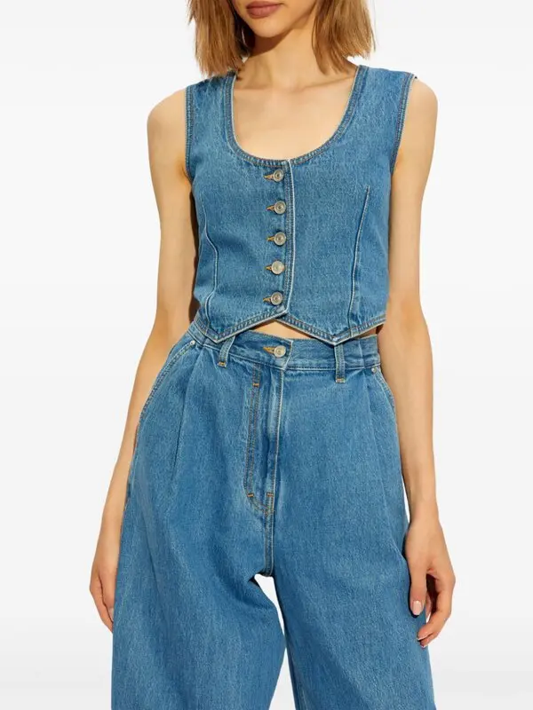 Givenchy Voyou Denim Waistcoat
