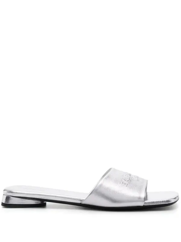 Balenciaga Duty Free Sandals - Silver