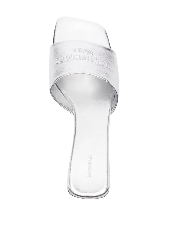 Balenciaga Duty Free Sandals - Silver