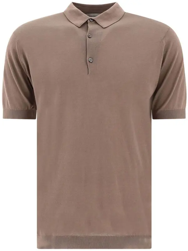 John Smedley Adrian Polo Shirt - Neutrals