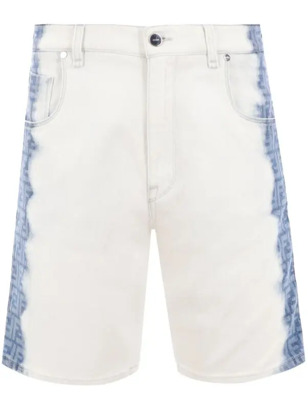 Fendi Bleached Denim Shorts
