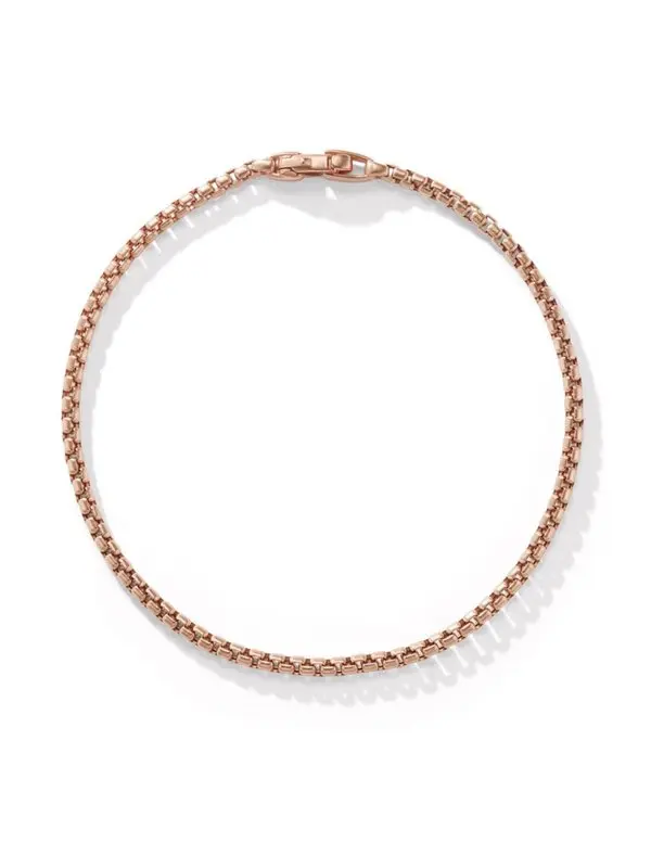 David Yurman 18kt Rose Gold Box Chain Bracelet - Pink