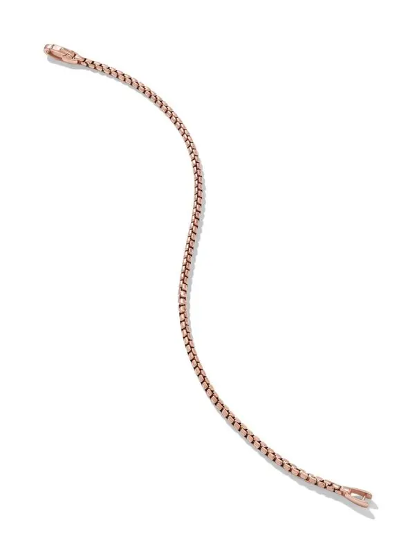 David Yurman 18kt Rose Gold Box Chain Bracelet - Pink