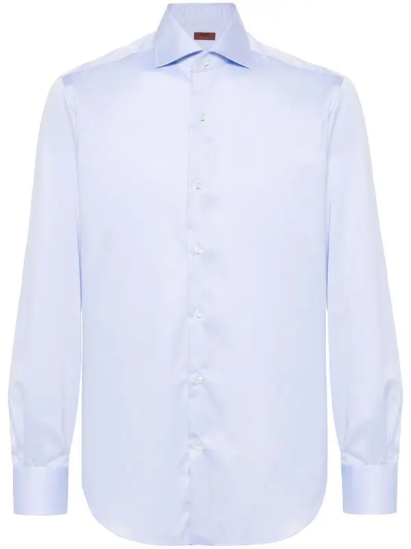 BARBA NAPOLI Cotton Shirt - Blue