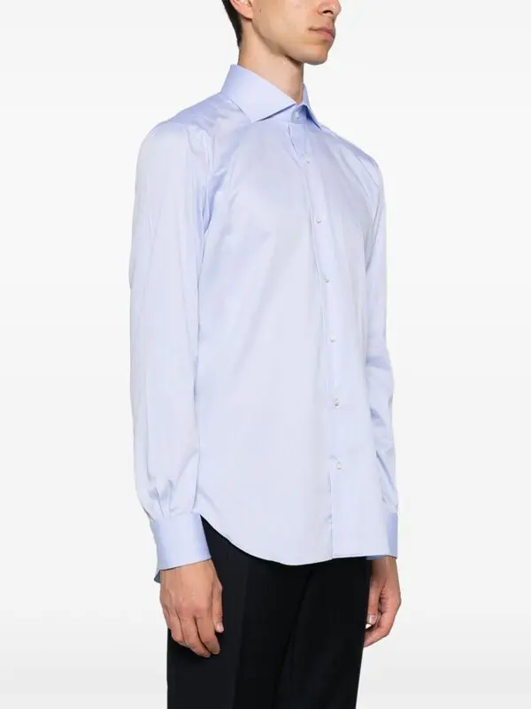 BARBA NAPOLI Cotton Shirt - Blue