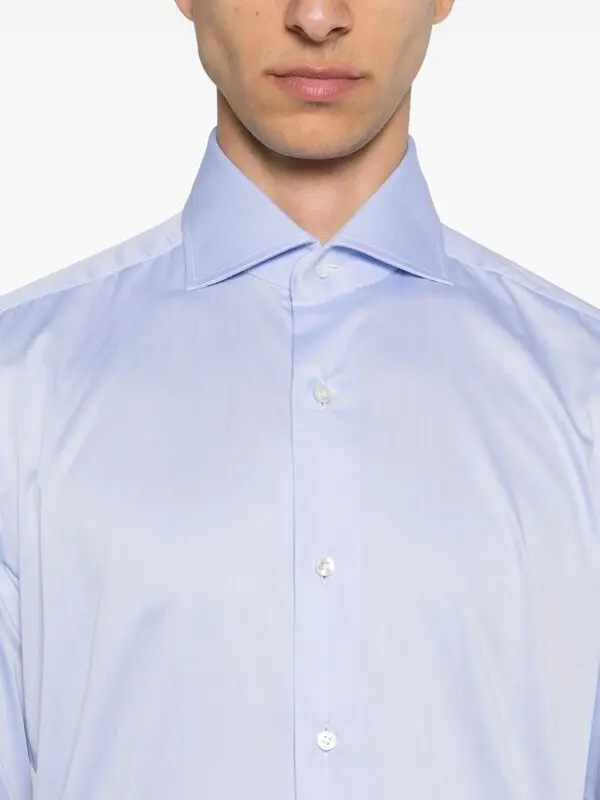 BARBA NAPOLI Cotton Shirt - Blue