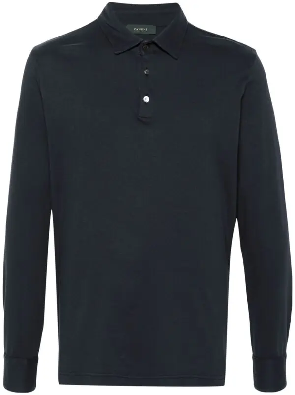 ZANONE Interlock Polo Shirt - Blue