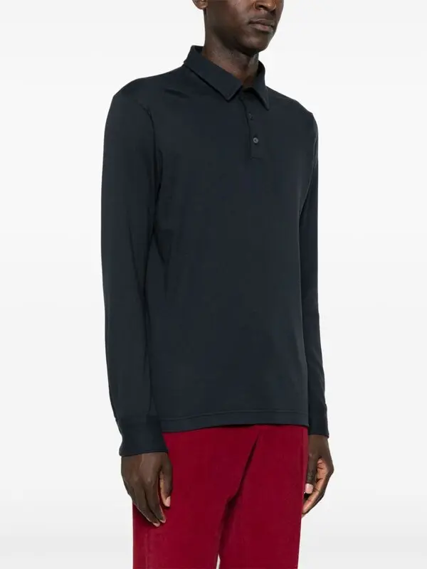 ZANONE Interlock Polo Shirt - Blue