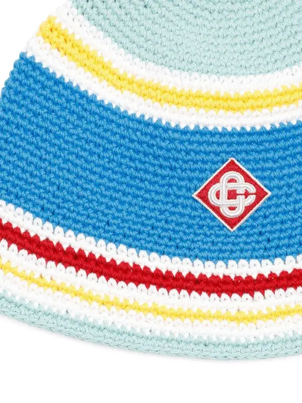 Casablanca Striped Beanie - Blue