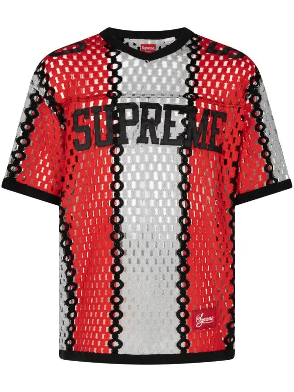 Supreme Crochet Football Jersey - Red | Editorialist