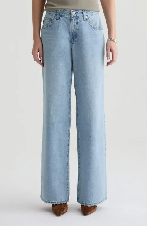Ag Adria Low-rise Wide-leg Jeans - Soft Focus
