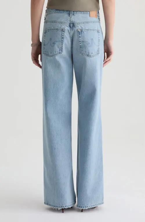 Ag Adria Low-rise Wide-leg Jeans - Soft Focus