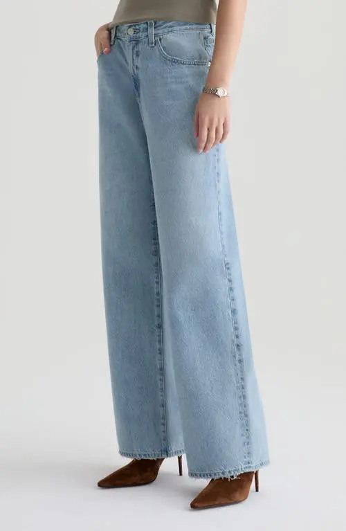 Ag Adria Low-rise Wide-leg Jeans - Soft Focus