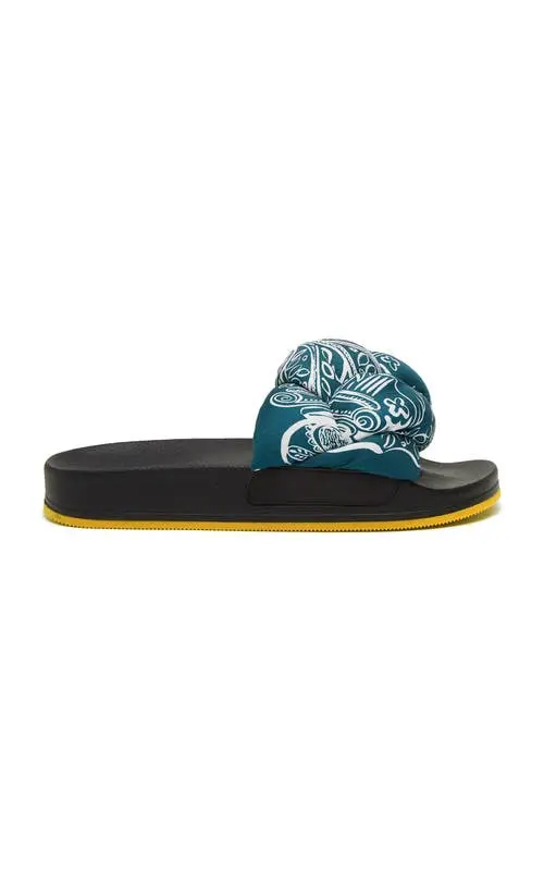 La DoubleJ Treccia Slides - Ionic Blue Petro