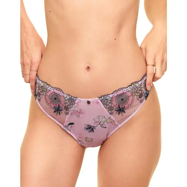 ADORE ME Prisma Brazilian Panties - Floral Pink