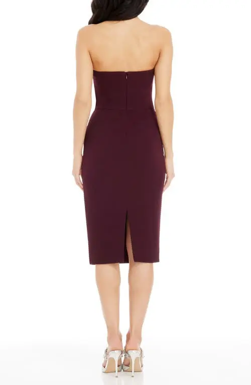 Dress The Population Milan Strapless Sheath Cocktail Dress